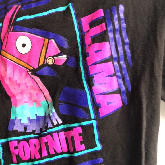 fortnite | Shirts & Tops | Fortnite Llama Black Fortnite Tshirt Extra ...